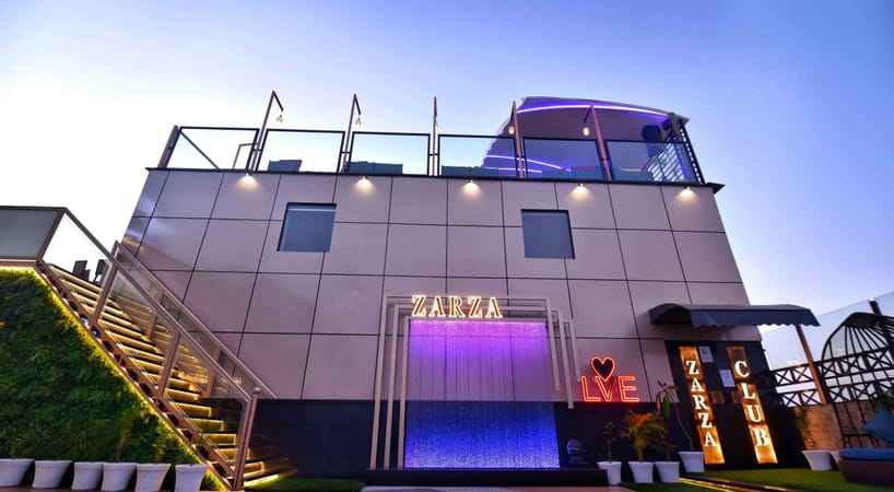 Menu of Zarza Club & Terrace, Bais Godam, Jaipur