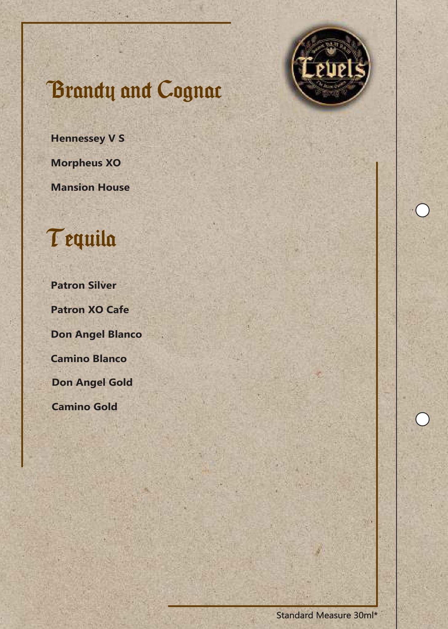 Menu of Levels Pub & Kitchen, JP Nagar, South Bengaluru