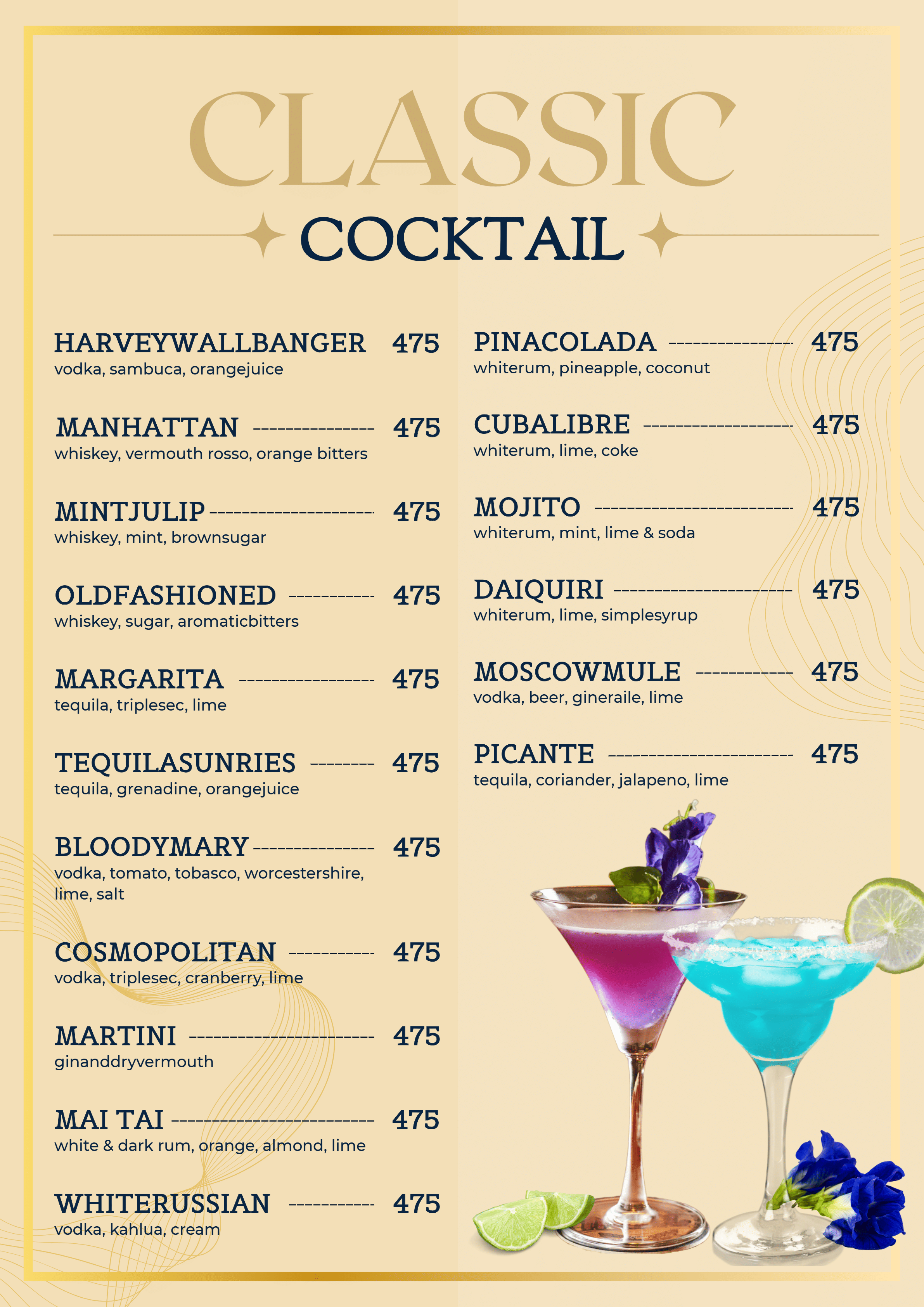 Menu of The Tenth Floor, Baner, Pune
