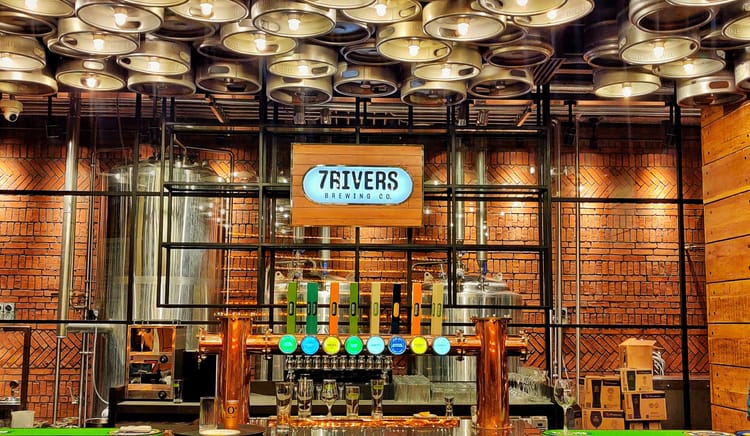 Explore 7 Rivers Brewing Co. in Taj MG Road, Bengaluru