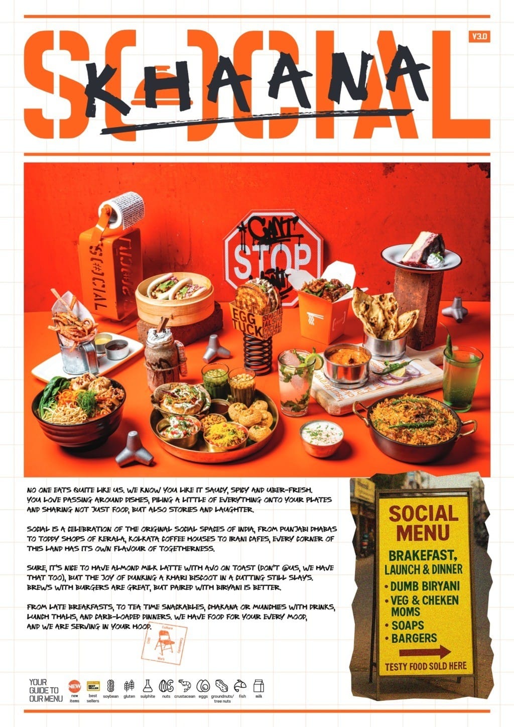 Menu of FC Road Social , FC Road, Pune