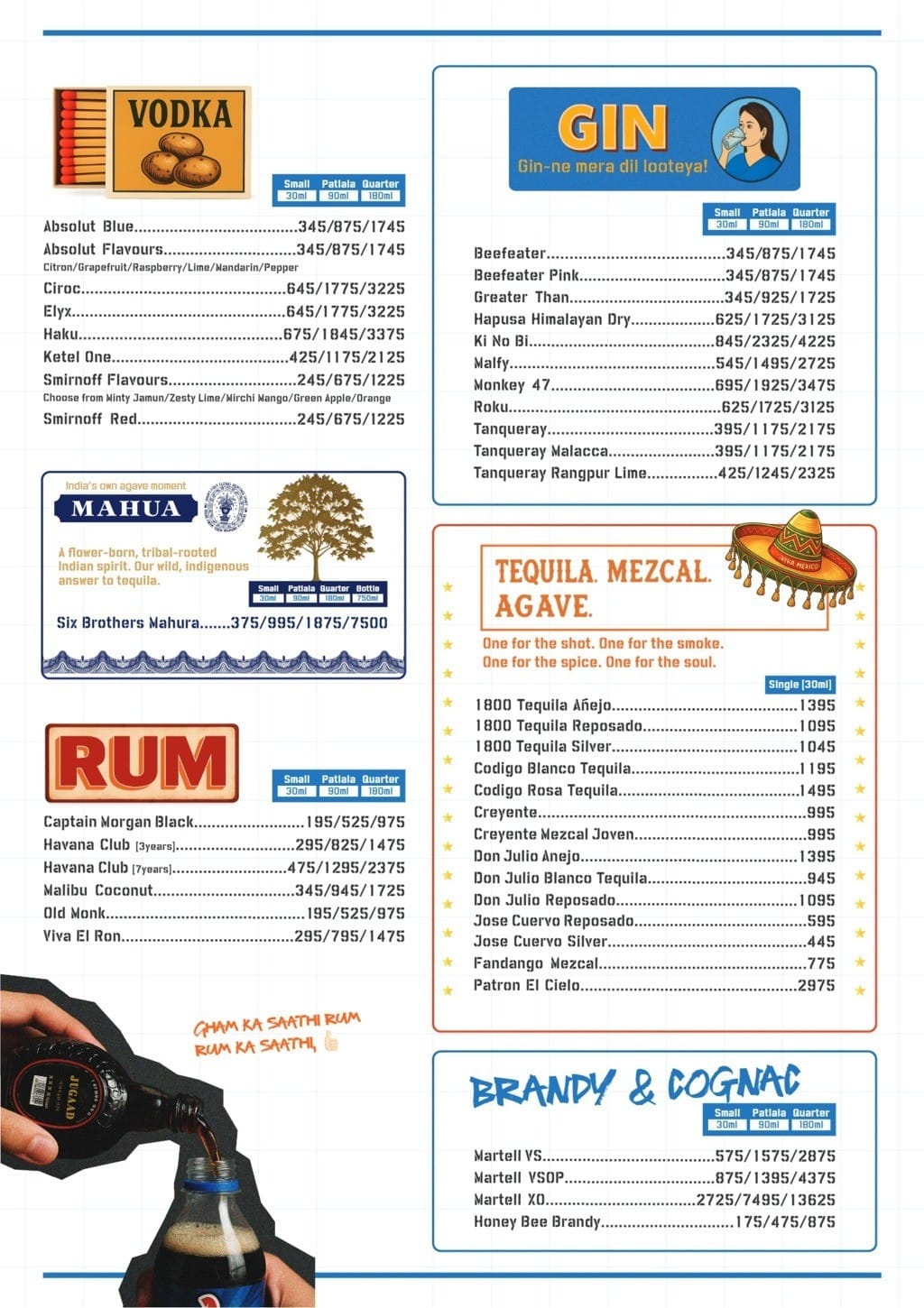 Menu of FC Road Social , FC Road, Pune