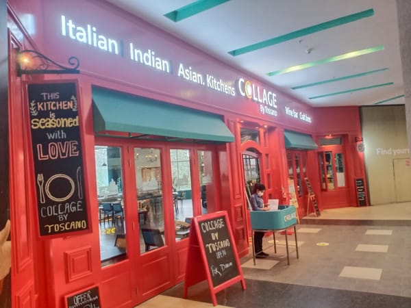 Menu of Collage By Toscano, Nexus Whitefield, Bengaluru