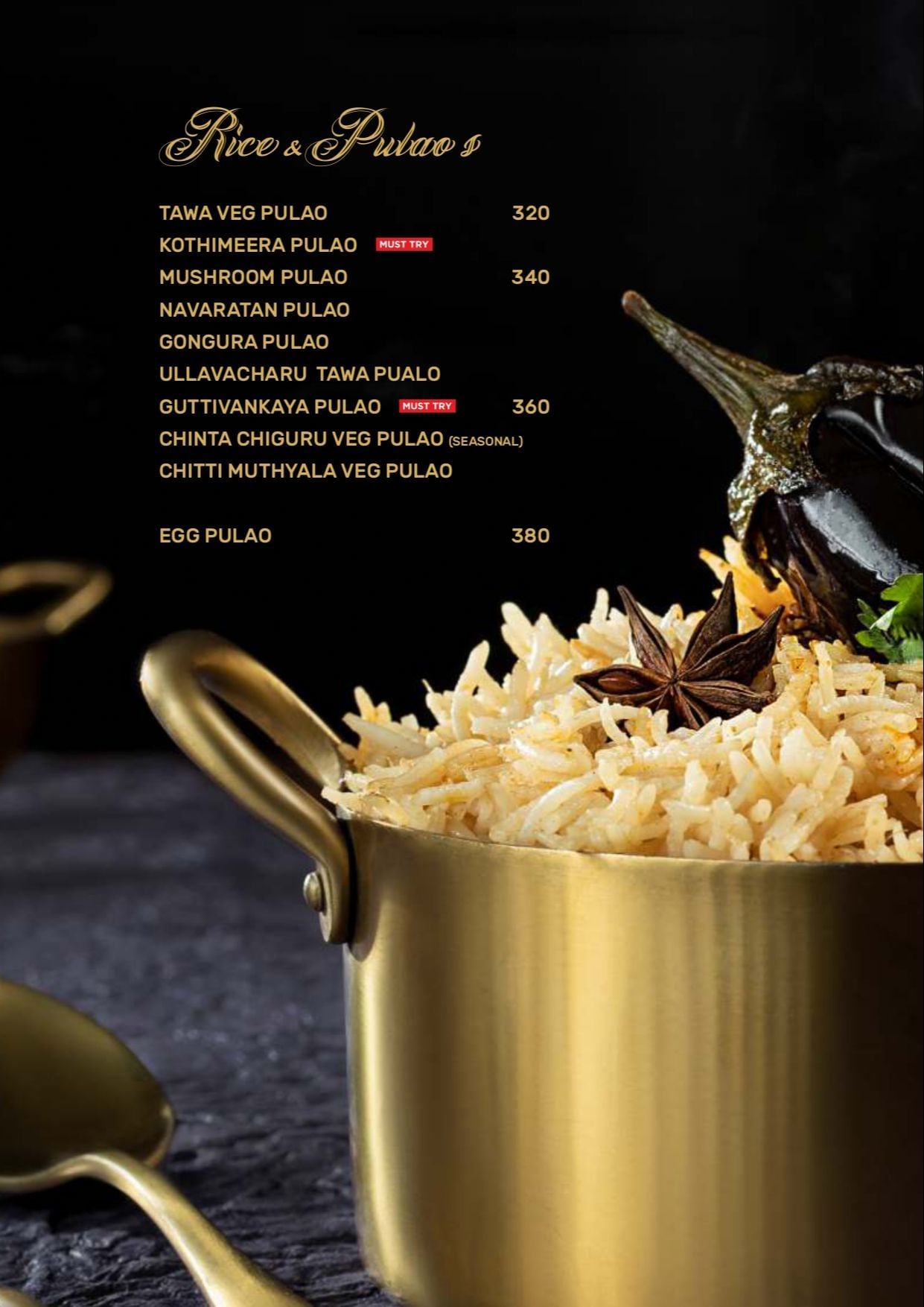 Menu of Pakka Local, Gachibowli, Hyderabad