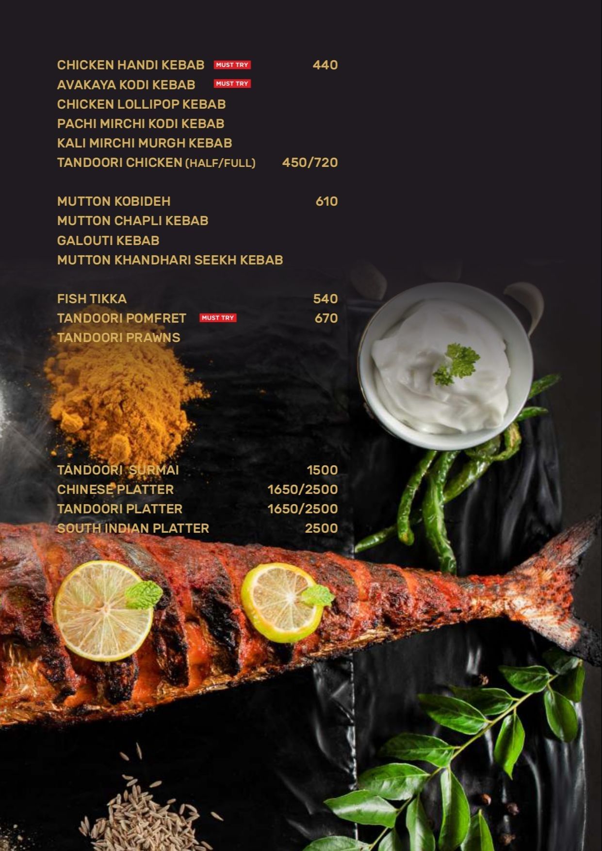 Menu of Pakka Local, Gachibowli, Hyderabad