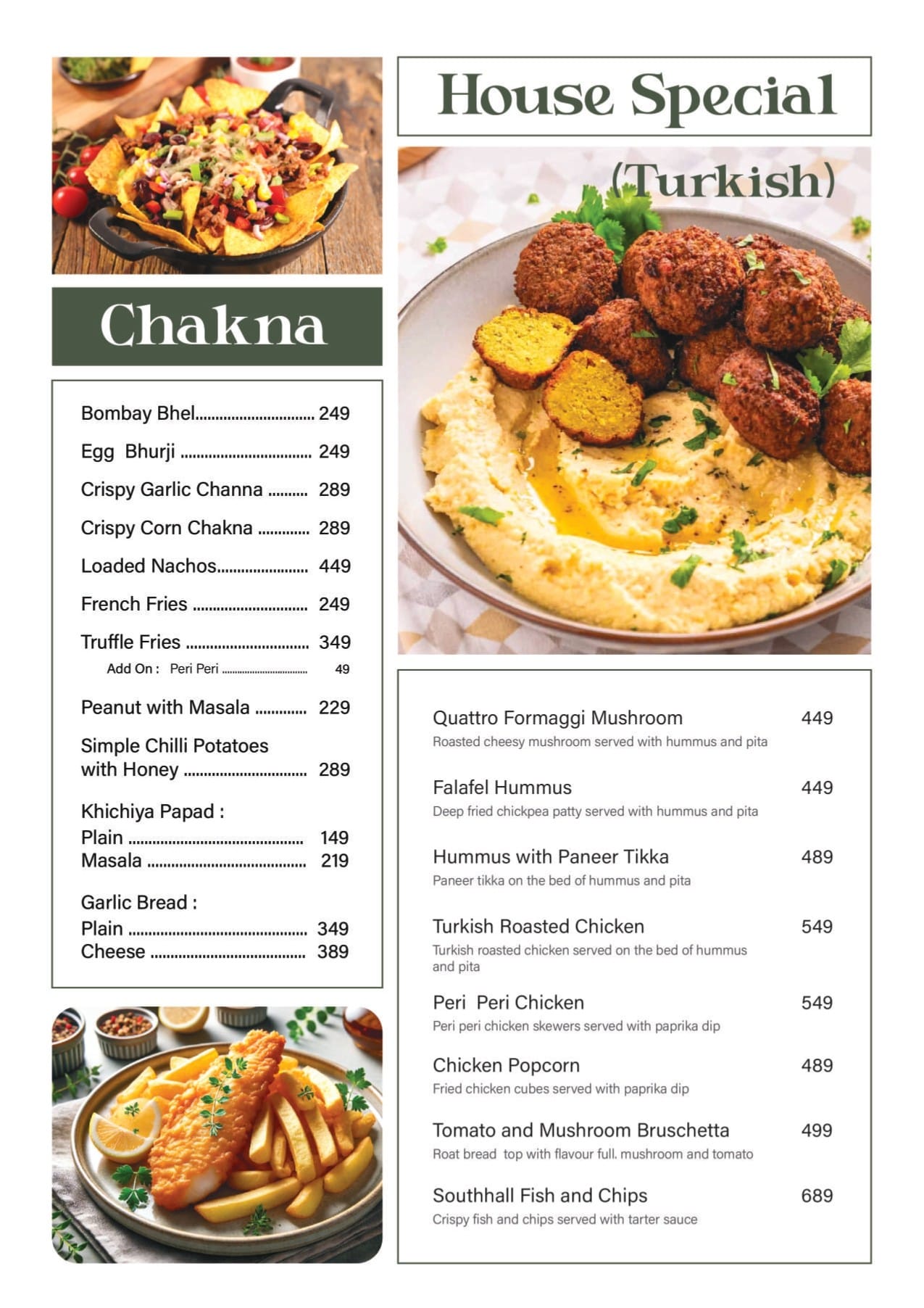 Menu of Teera, Wakad, Pune
