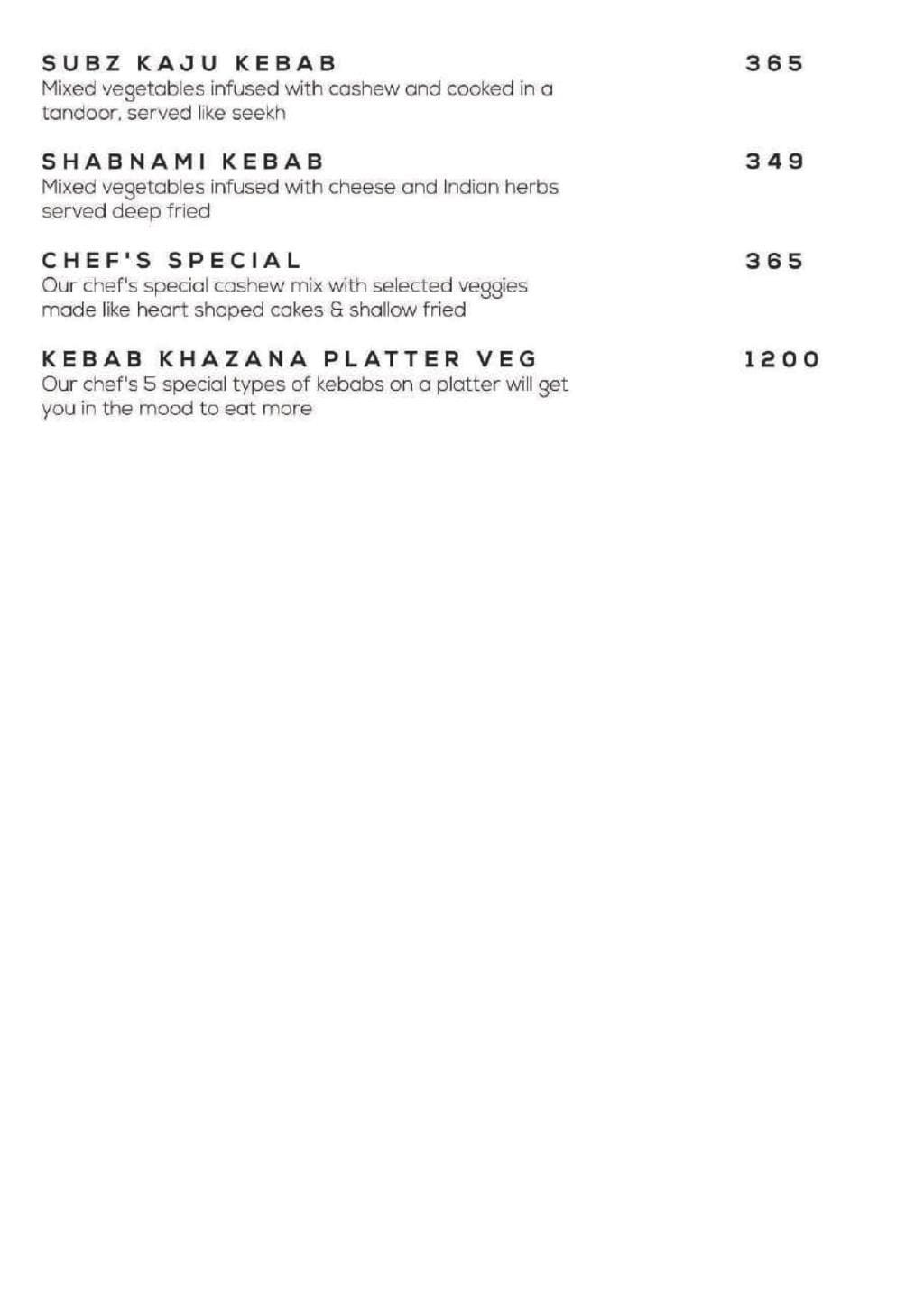 Menu of Teritree, Hadapsar, Pune