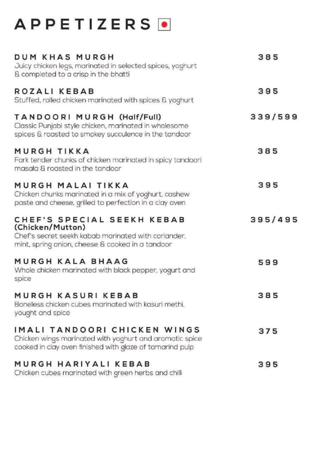 Menu of Teritree, Hadapsar, Pune