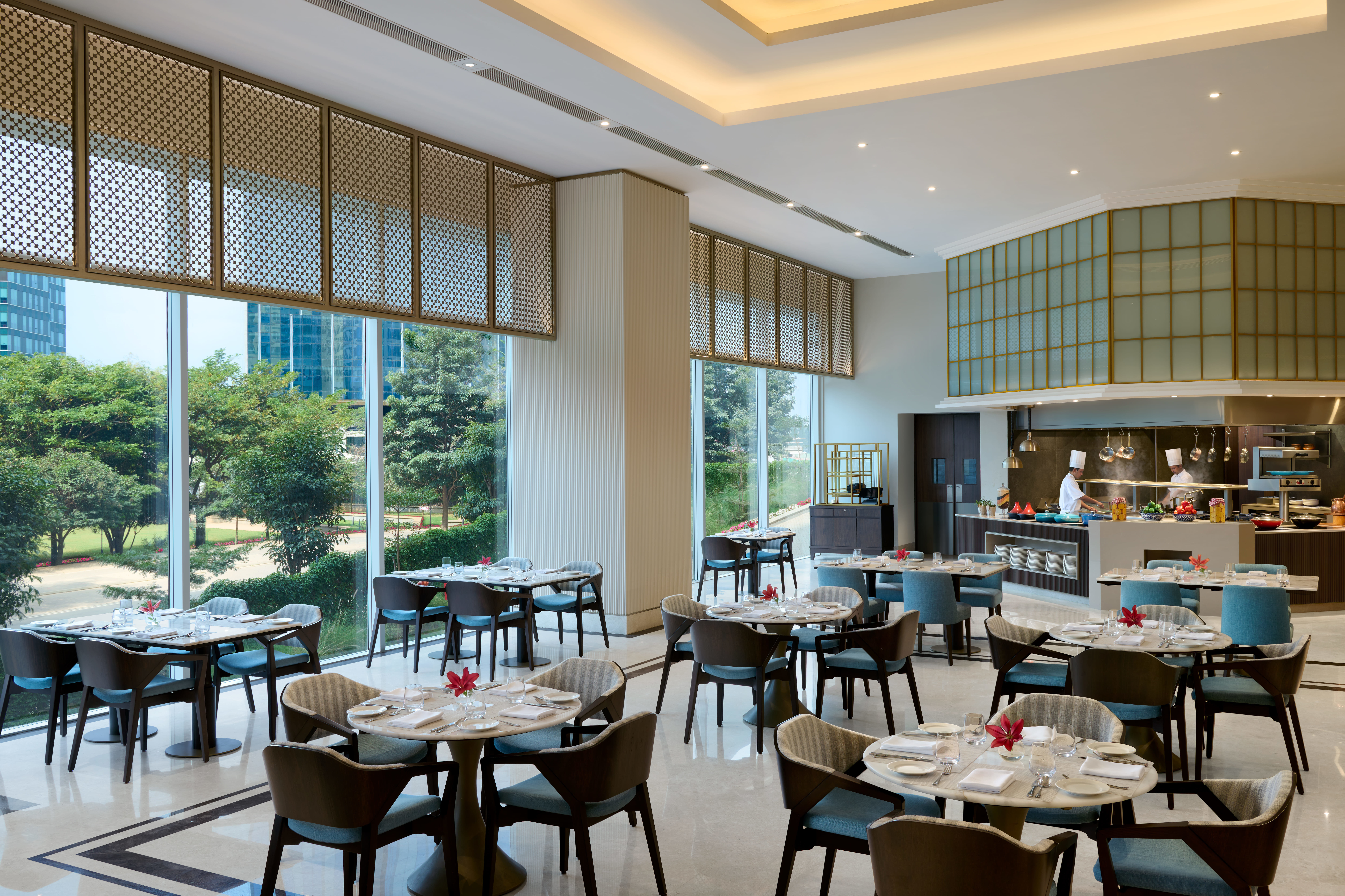 Menu of Quattro, The Leela Bhartiya City, Hotel Convention & Residences ...