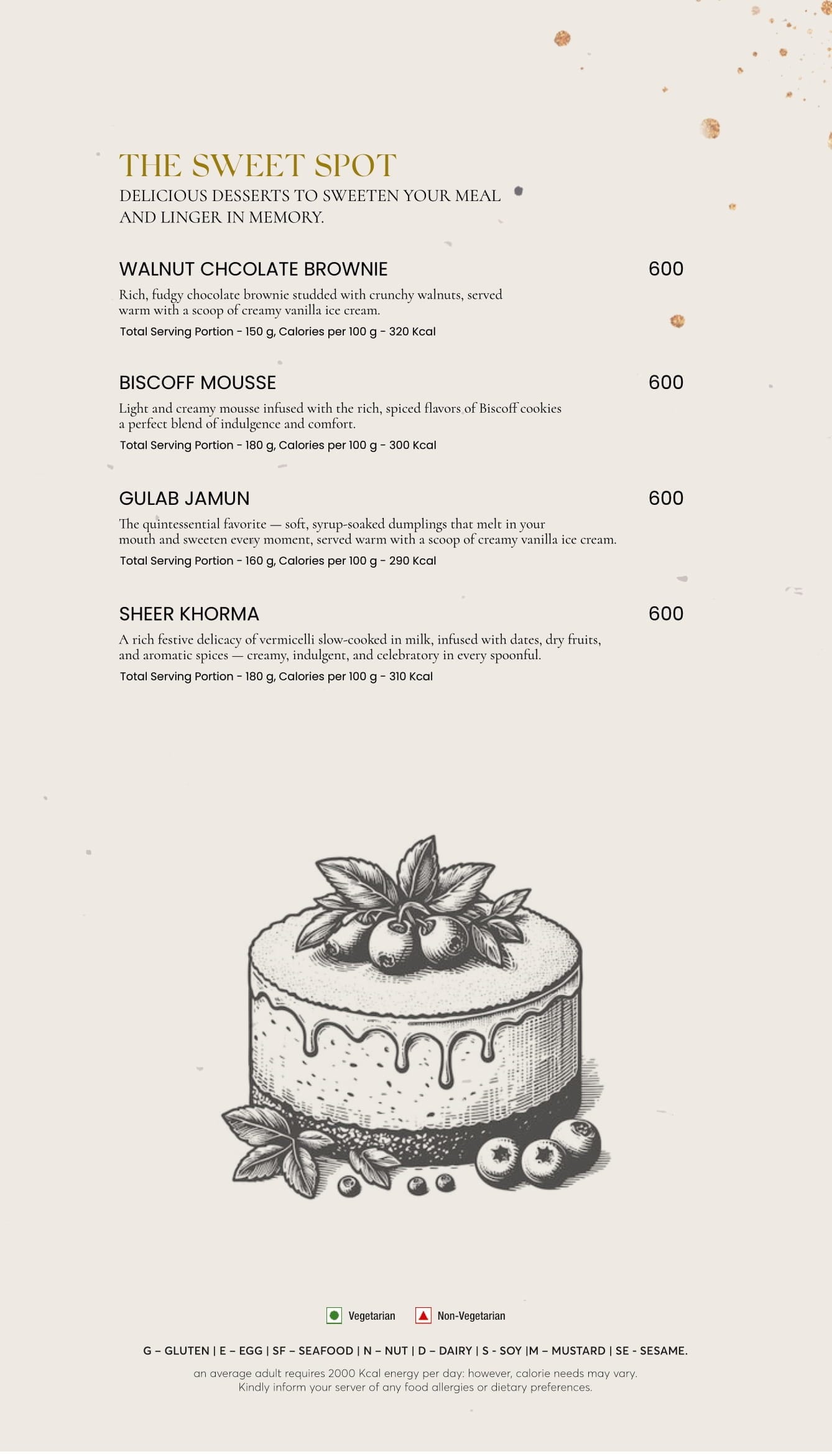 Menu of Mazzo, Gachibowli, Hyderabad