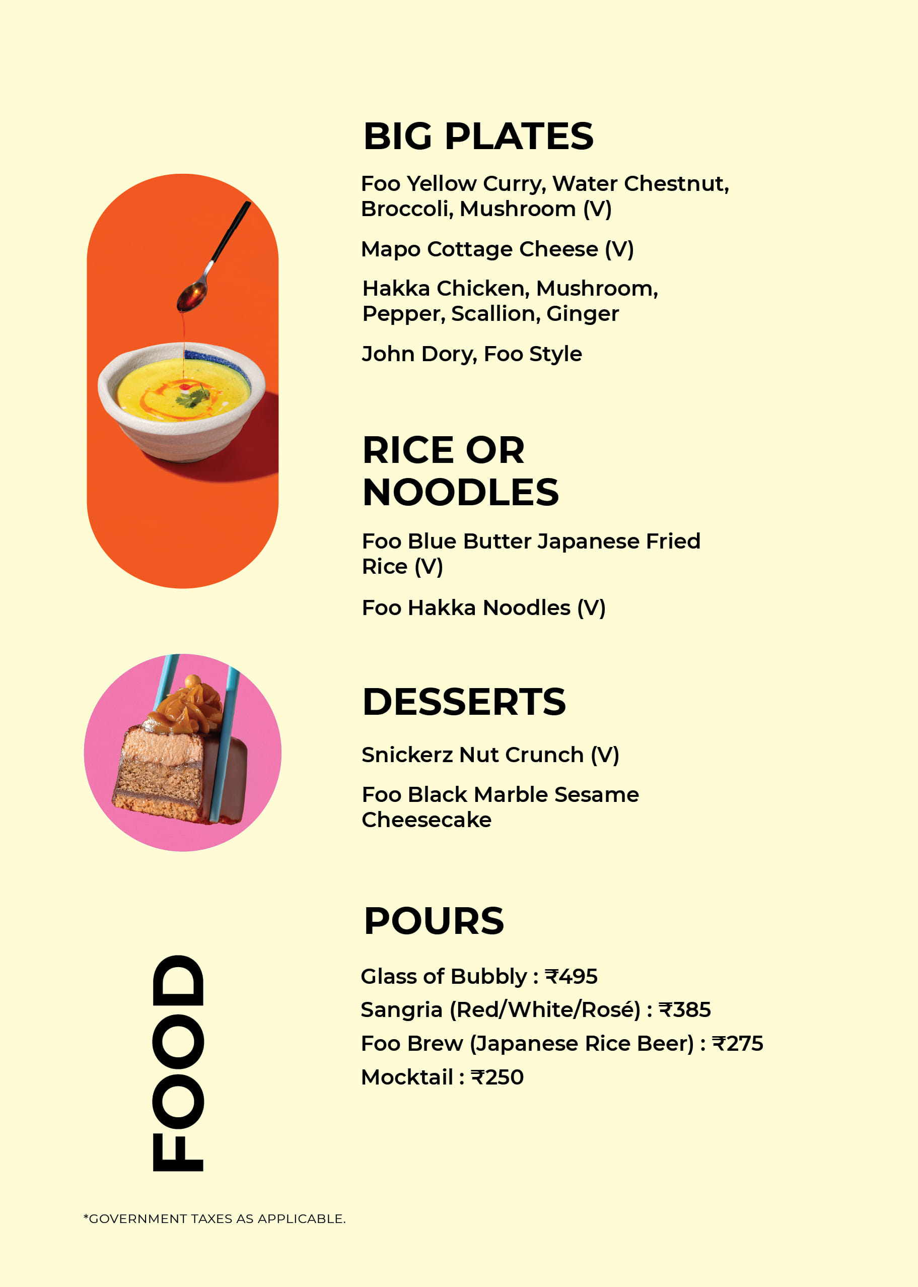 Menu of Foo Nesco, Goregaon East, Western Suburbs
