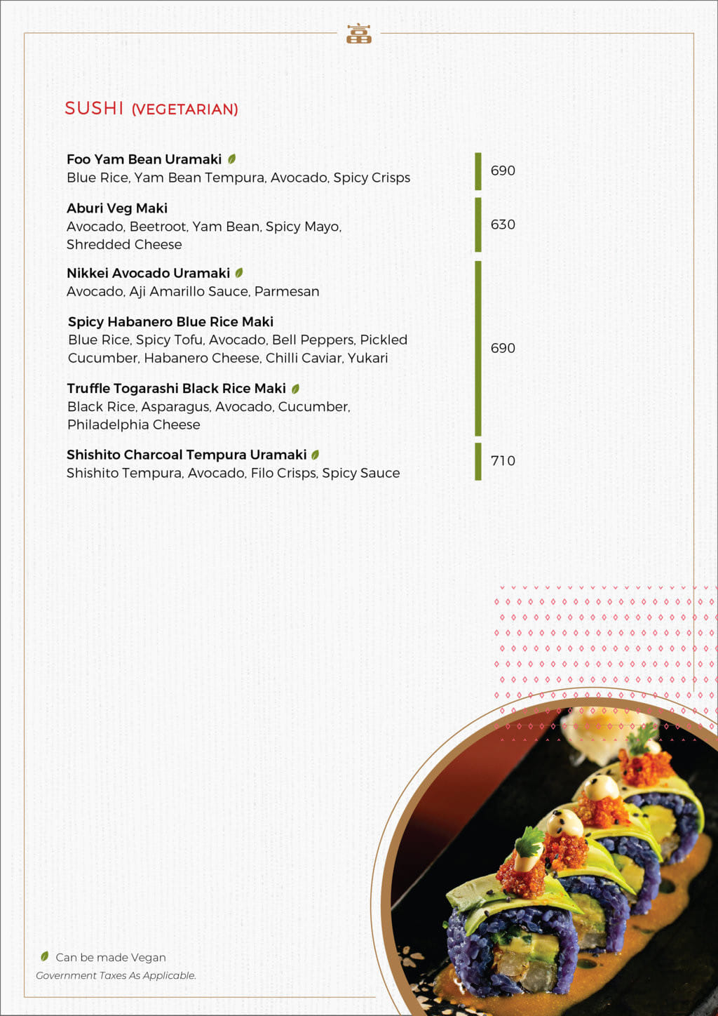Menu of Foo Nesco, Goregaon East, Western Suburbs