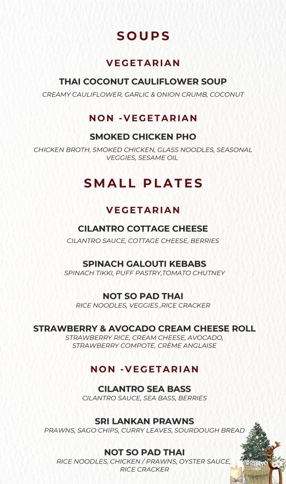 Menu of Eve, Powai, Central Mumbai