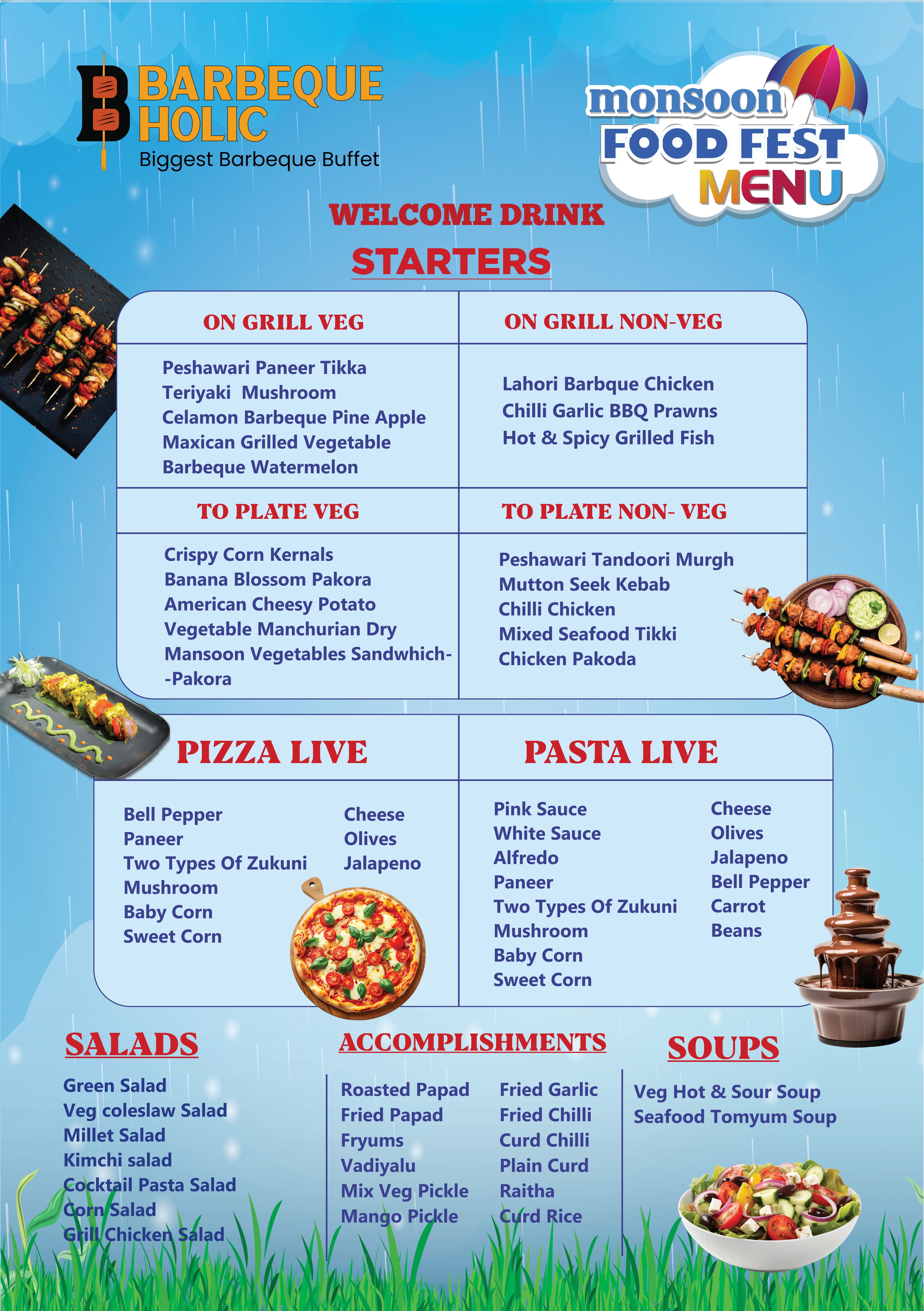 Menu of Barbeque Holic, Kondapur, Hyderabad