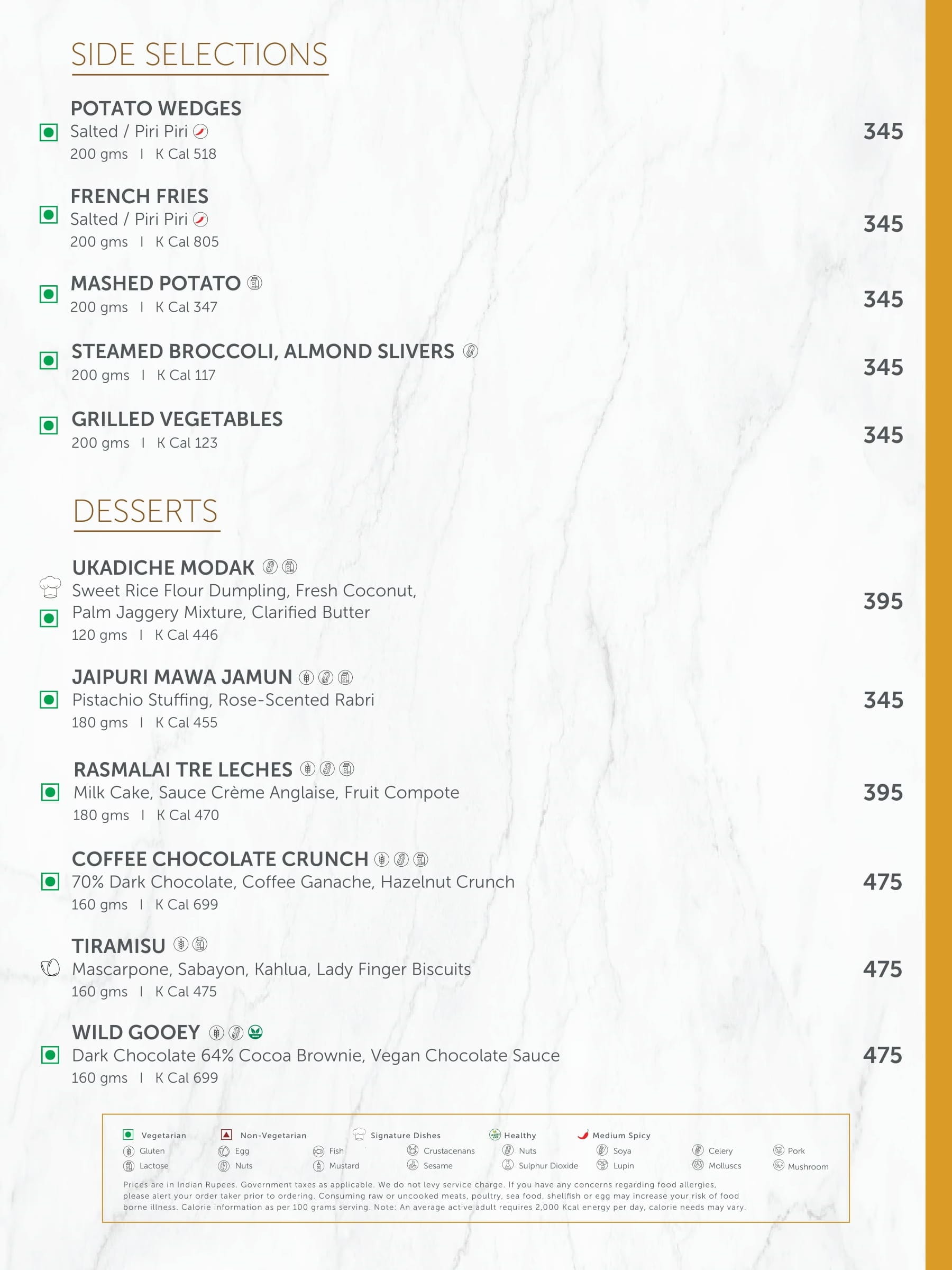 Menu of Courtyard Pavilion, Courtyard By Marriott Navi Mumbai