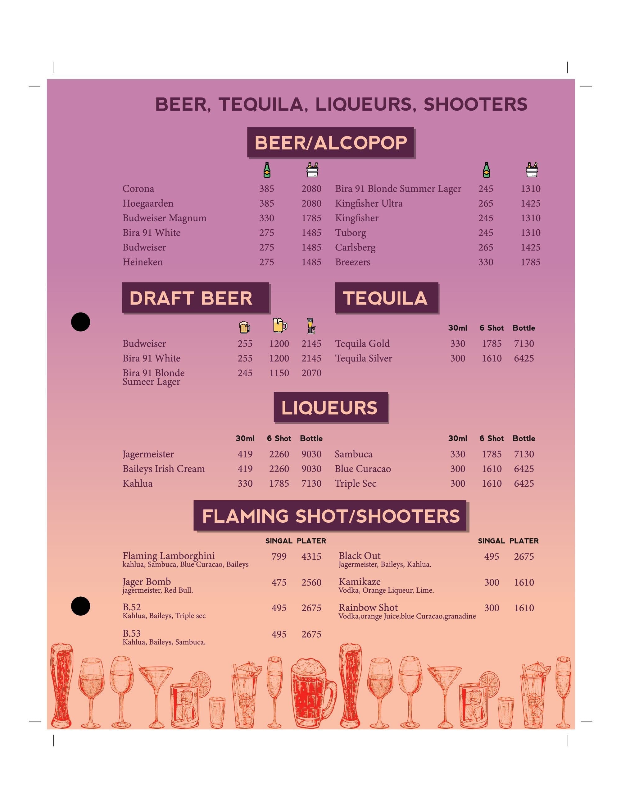 Menu of Oriv Resto Cafee Bar, Borivali West, Western Suburbs