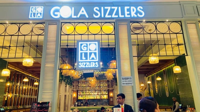 Menu of Gola Sizzlers, Lulu Mall, Lucknow