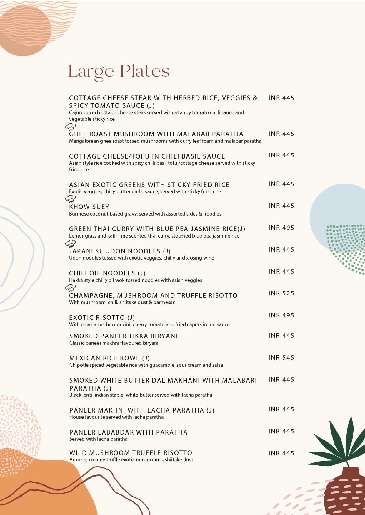 Menu of Bustle, Borivali West, Western Suburbs