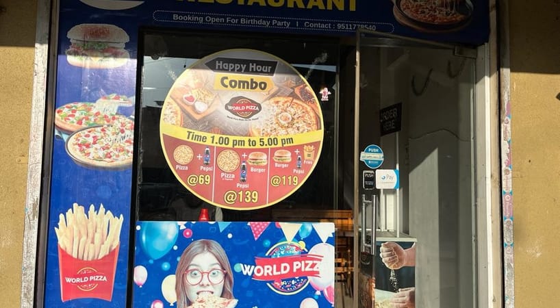 Menu of World Pizza, Nalasopara, Western Suburbs