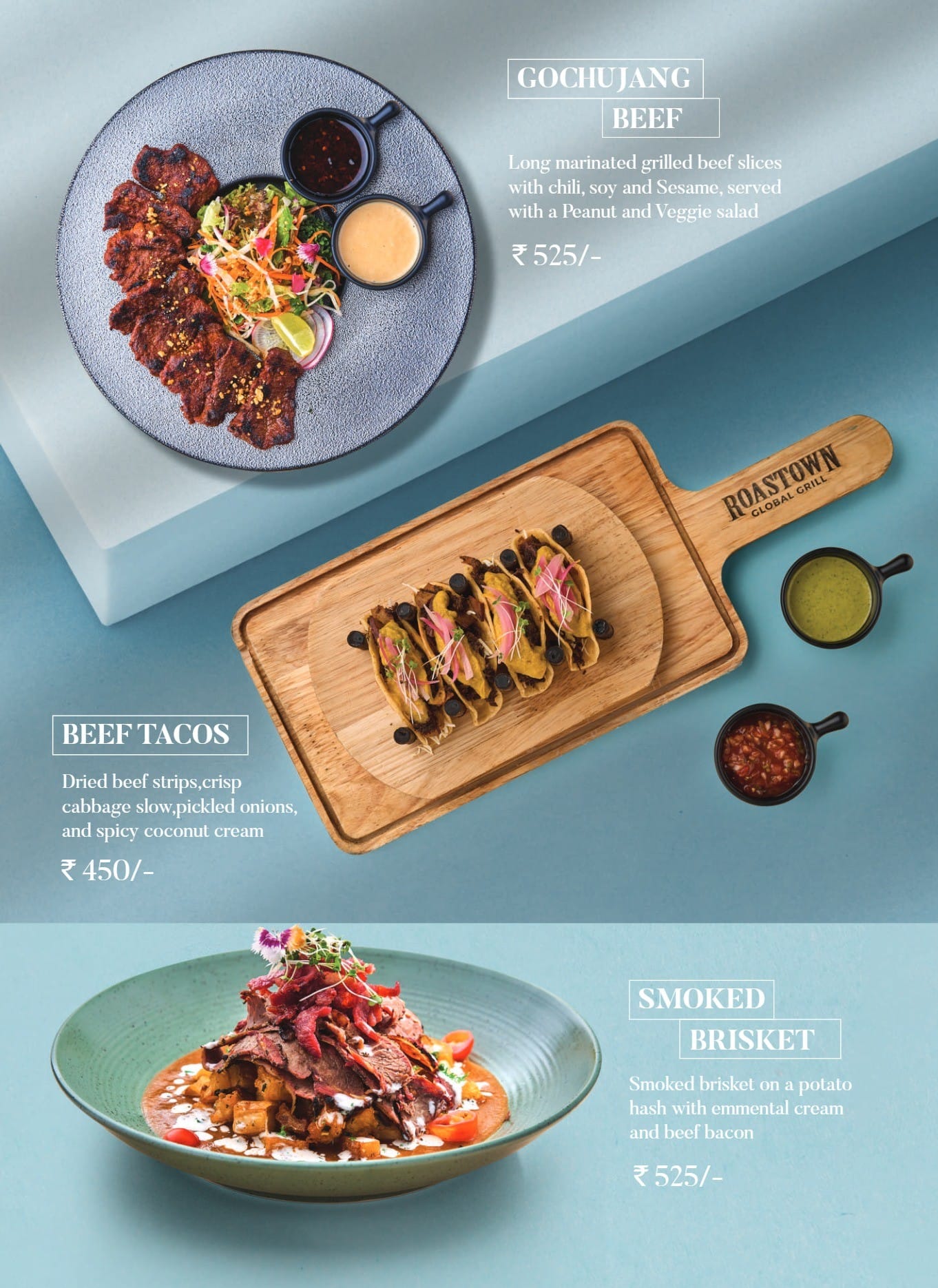 Menu of Roastown Global Grill, Edappally, Kochi