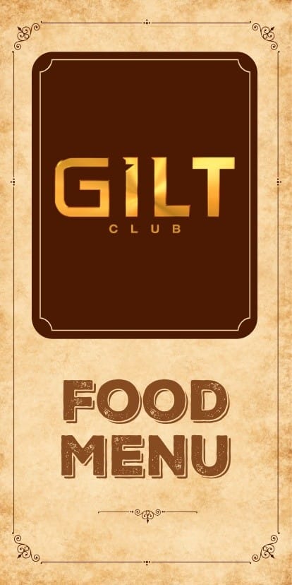 Menu of GILT Club, Kharadi, Pune