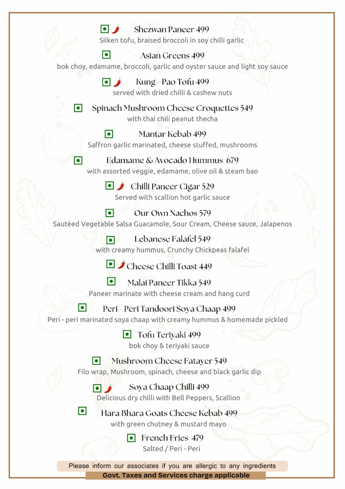 Menu of Yuhi, Powai, Central Mumbai