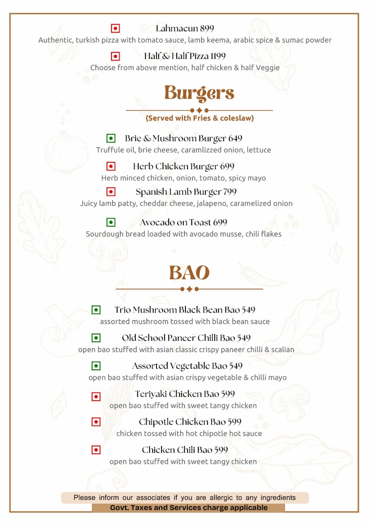 Menu of Yuhi, Powai, Central Mumbai