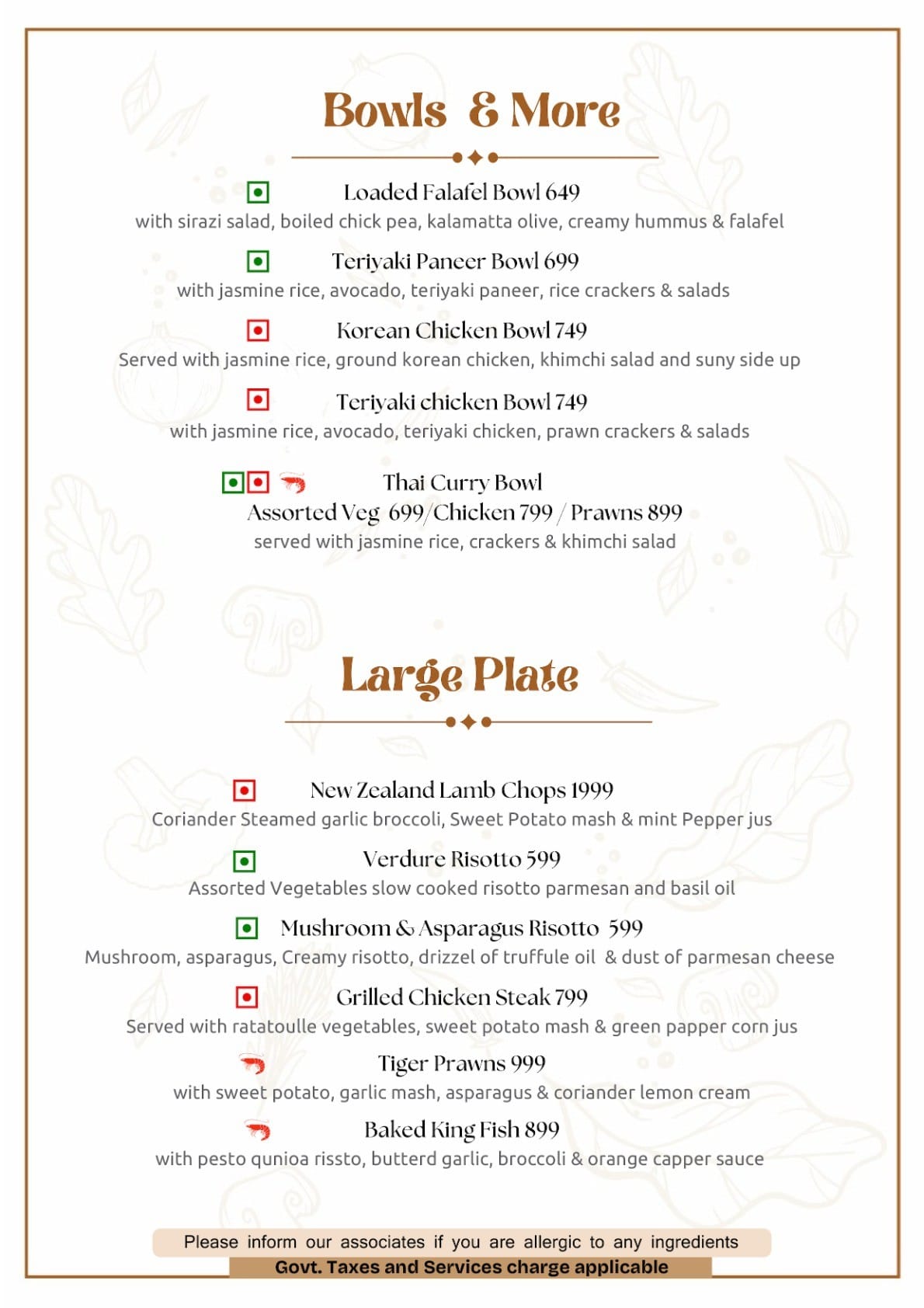 Menu of Yuhi, Powai, Central Mumbai