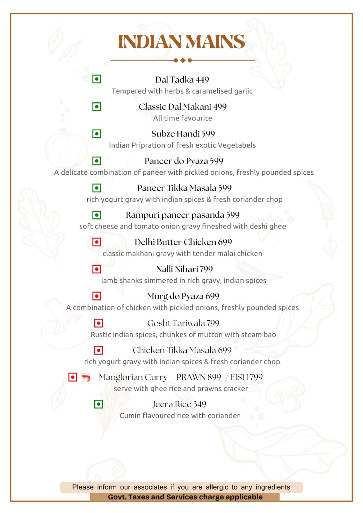 Menu of Yuhi, Powai, Central Mumbai
