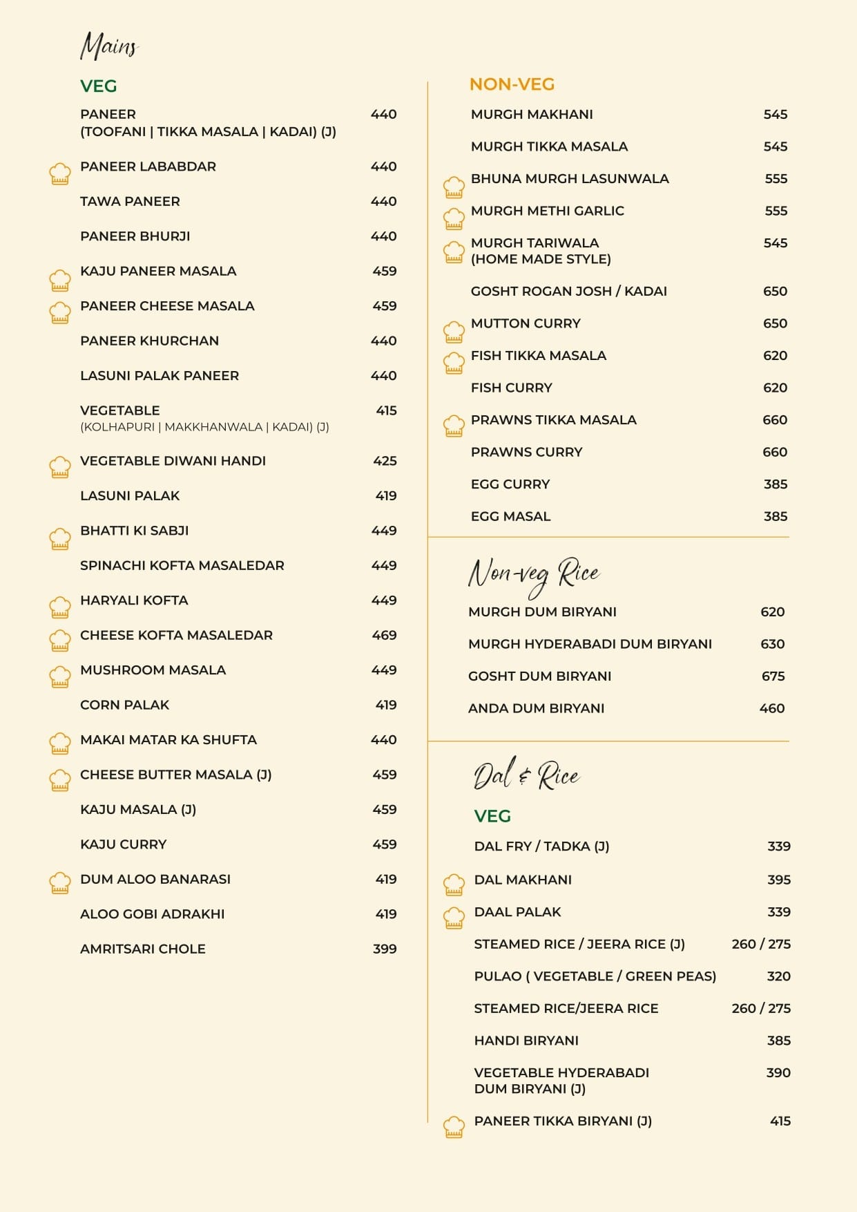 Menu of Picaso The Master Chef, Old Padra Road, Vadodara