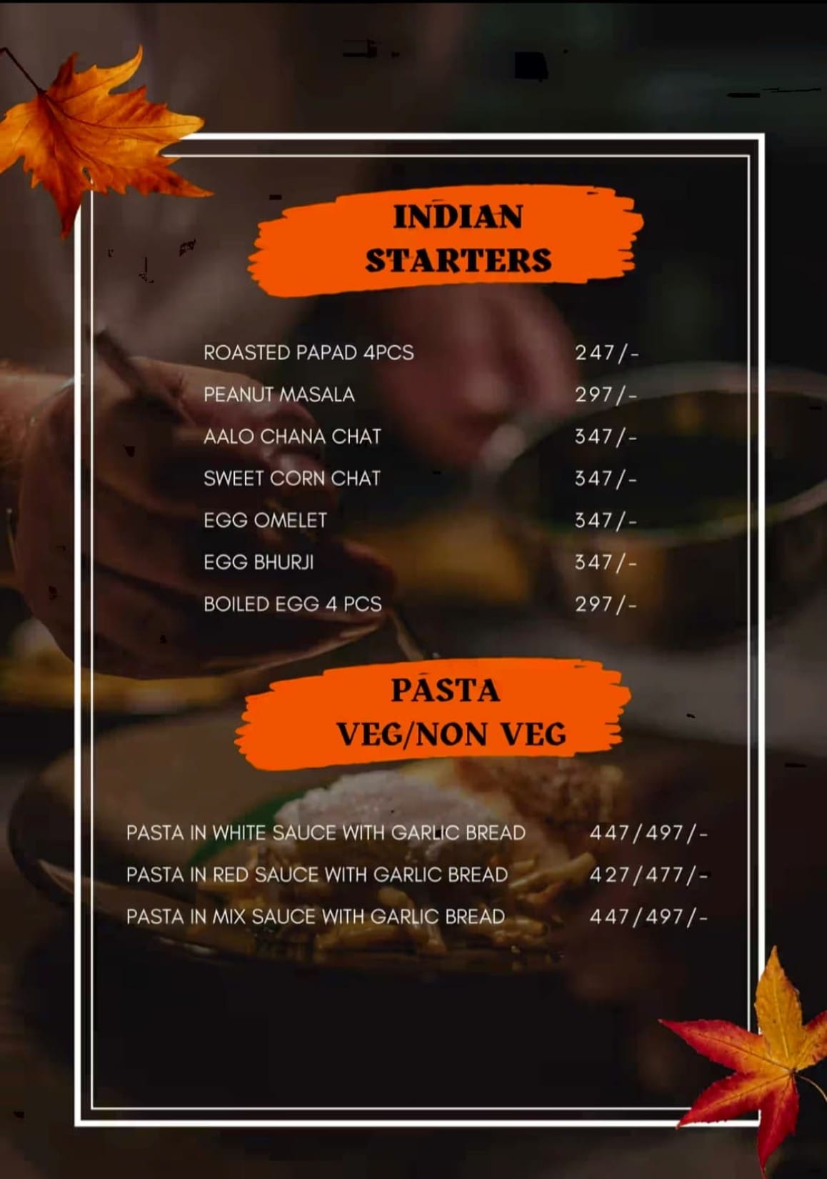 Menu of Club Ebowla BYOB, Sector 30, Gurgaon