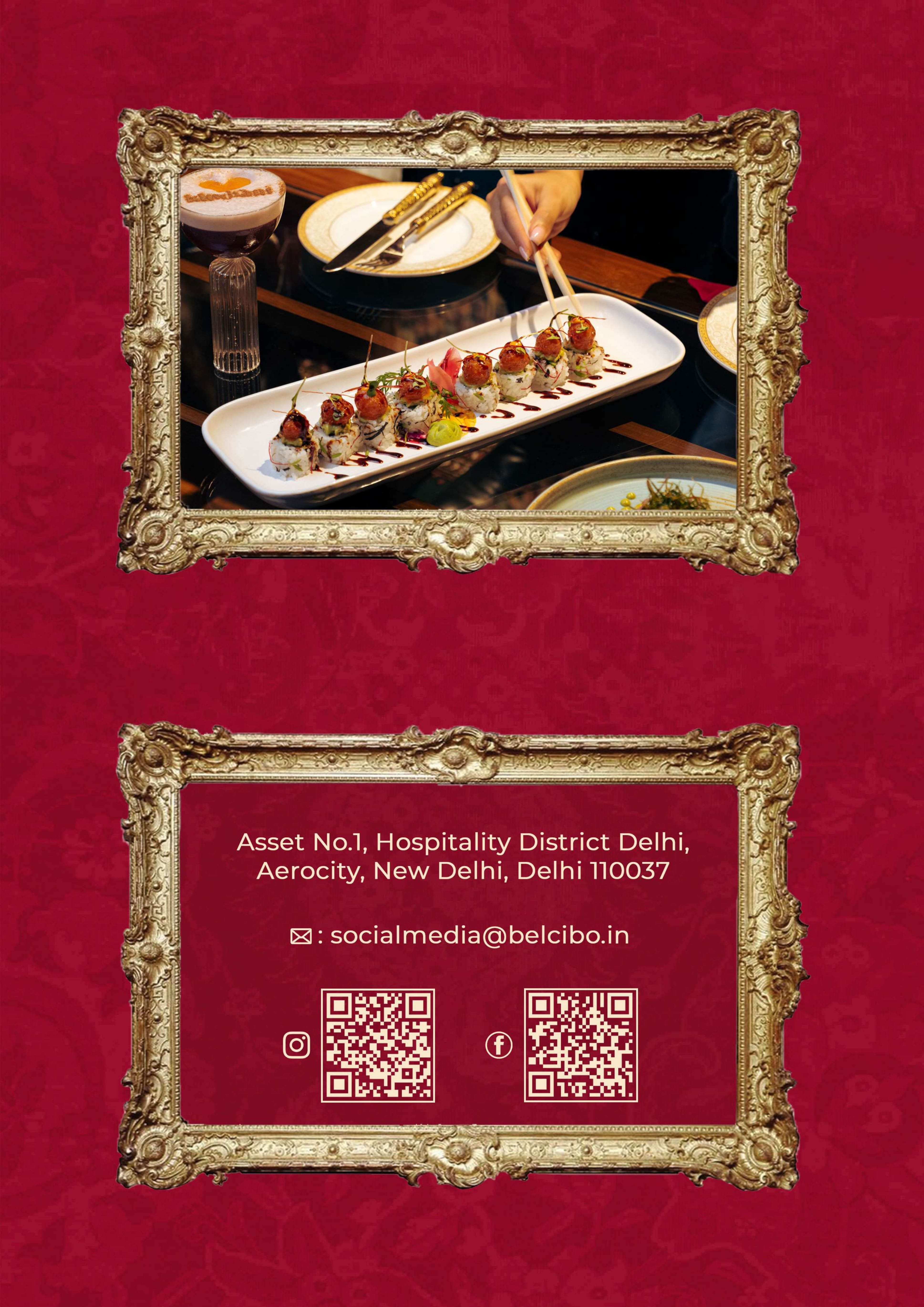 Menu of Khubani, Aerocity, South Delhi