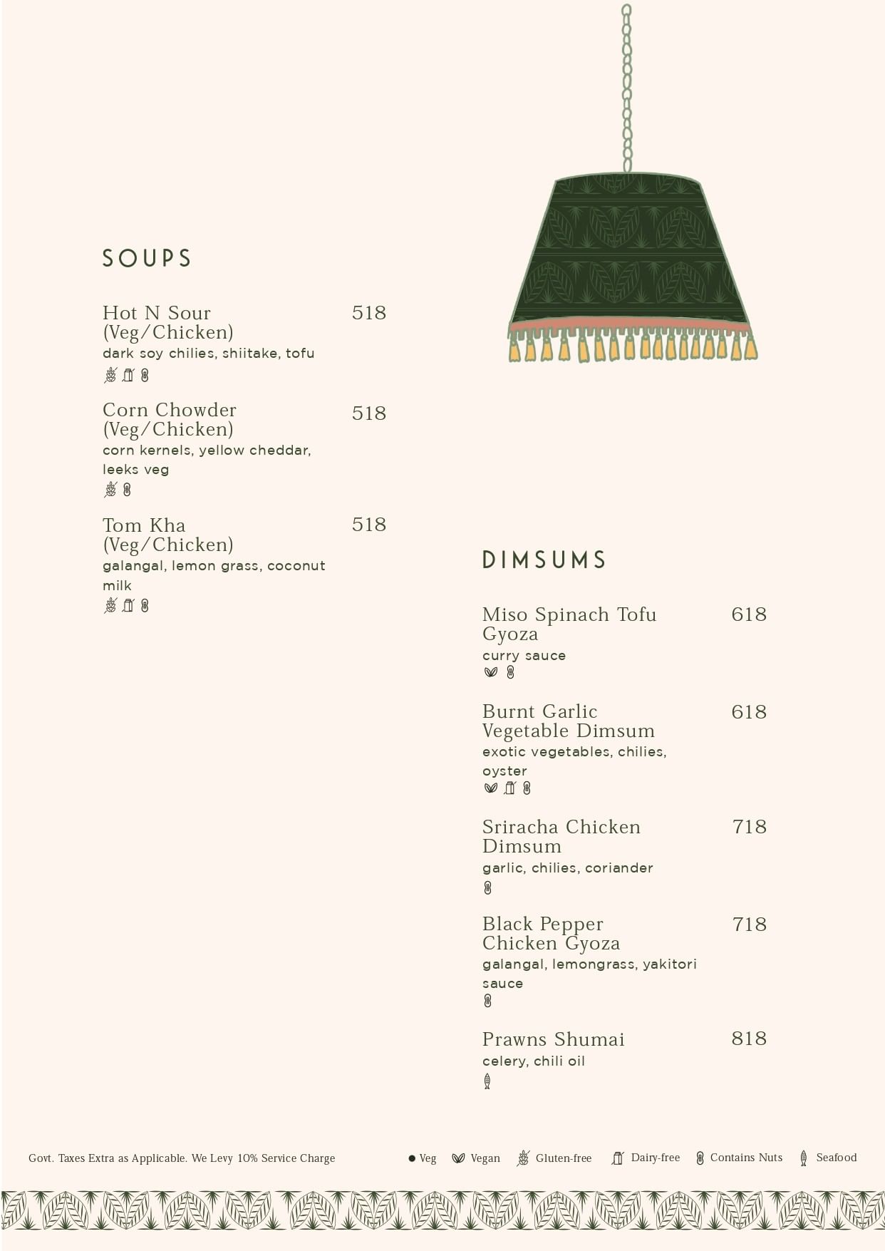 Menu of one8 Commune, Juhu, Western Suburbs