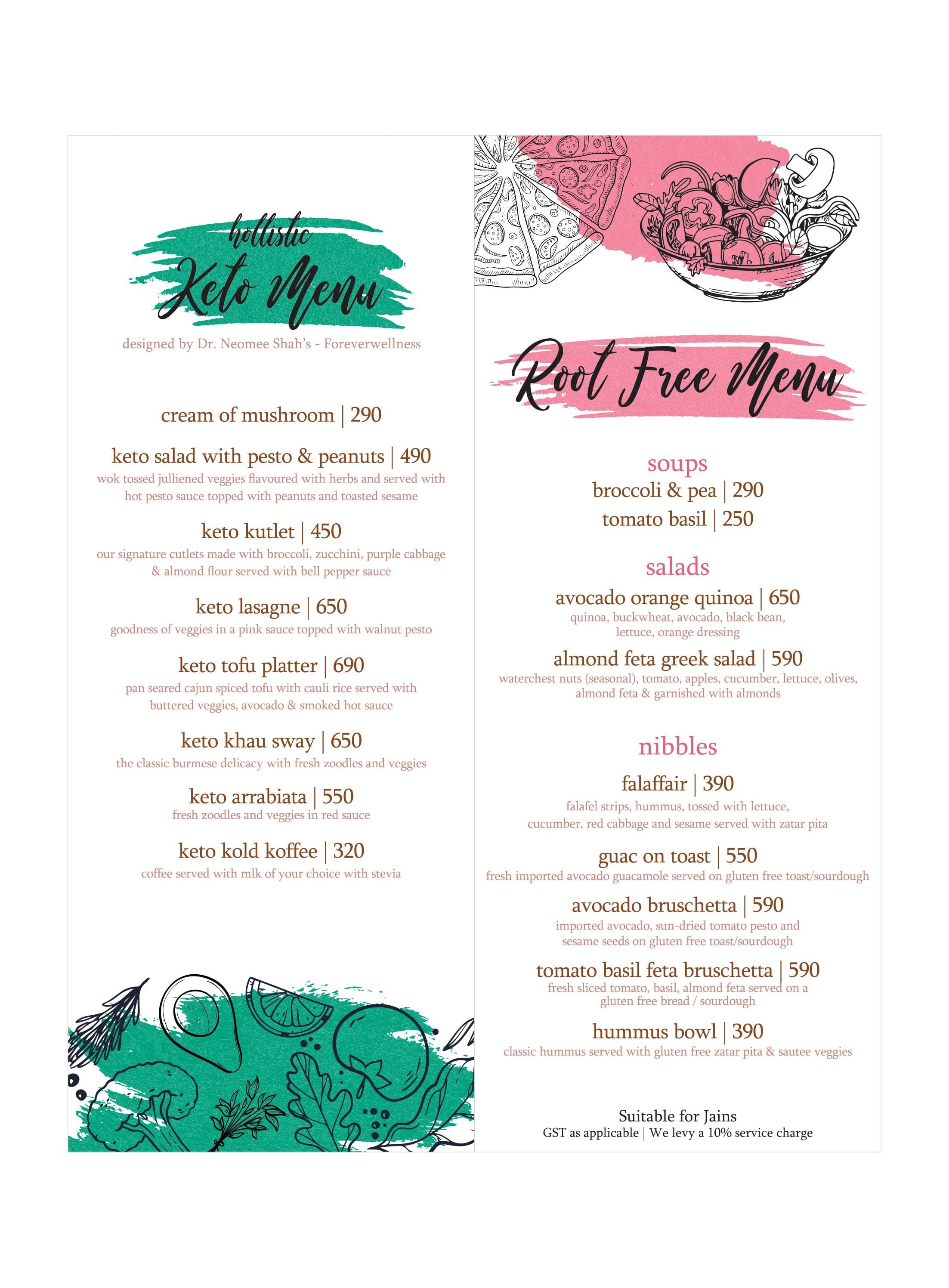 Menu of Earth Cafe @ BKC, Bandra Kurla Complex (BKC), Western Suburbs