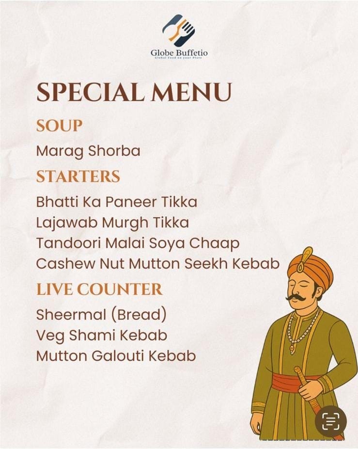 Menu of Globe Buffetio , Nanakramguda, Hyderabad