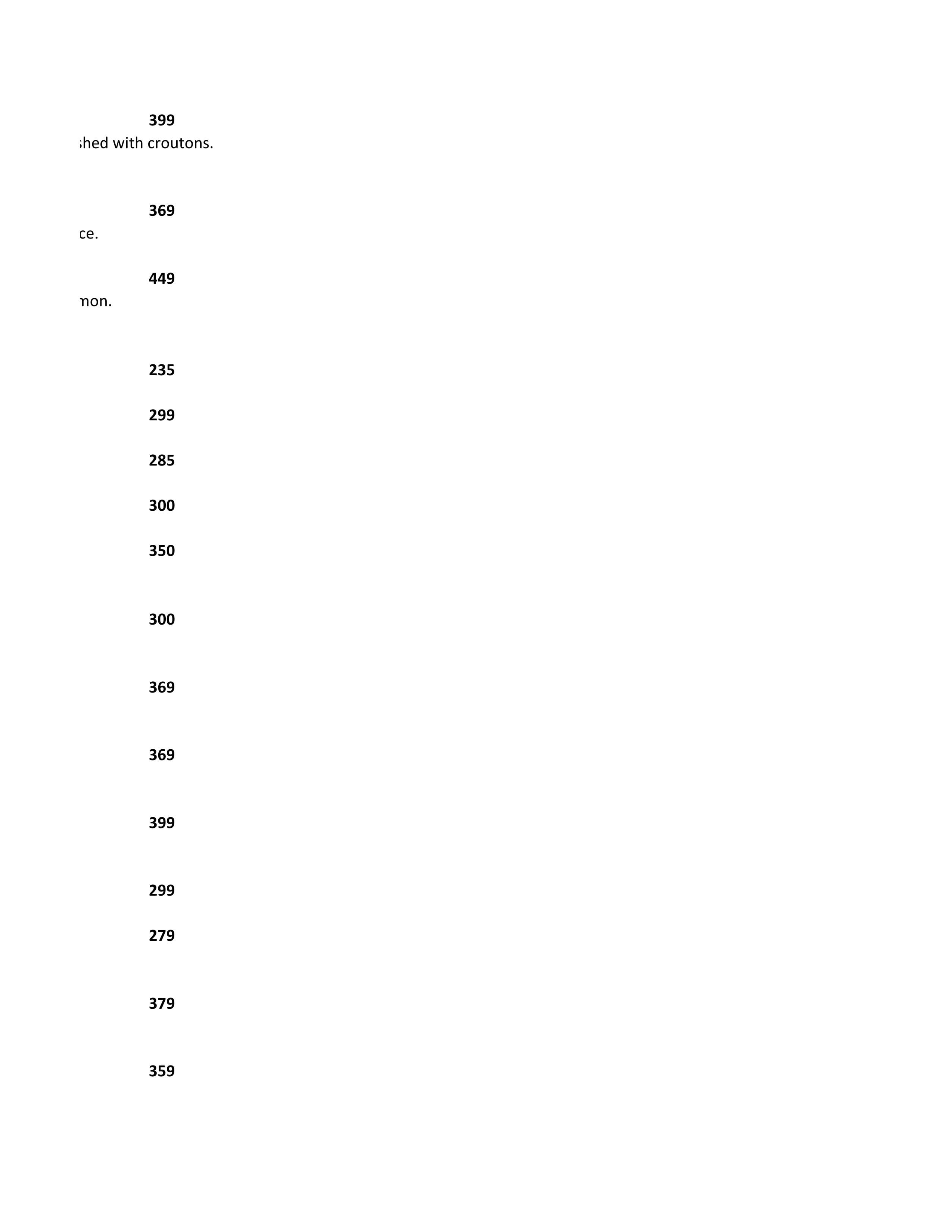 Menu of Ukusa, Jubilee Hills, Hyderabad