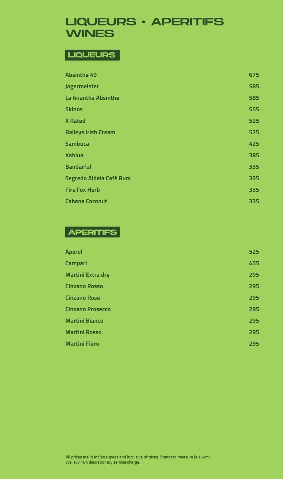 Menu of Prime Golf Brewing and Golfing, Whitefield, East Bengaluru