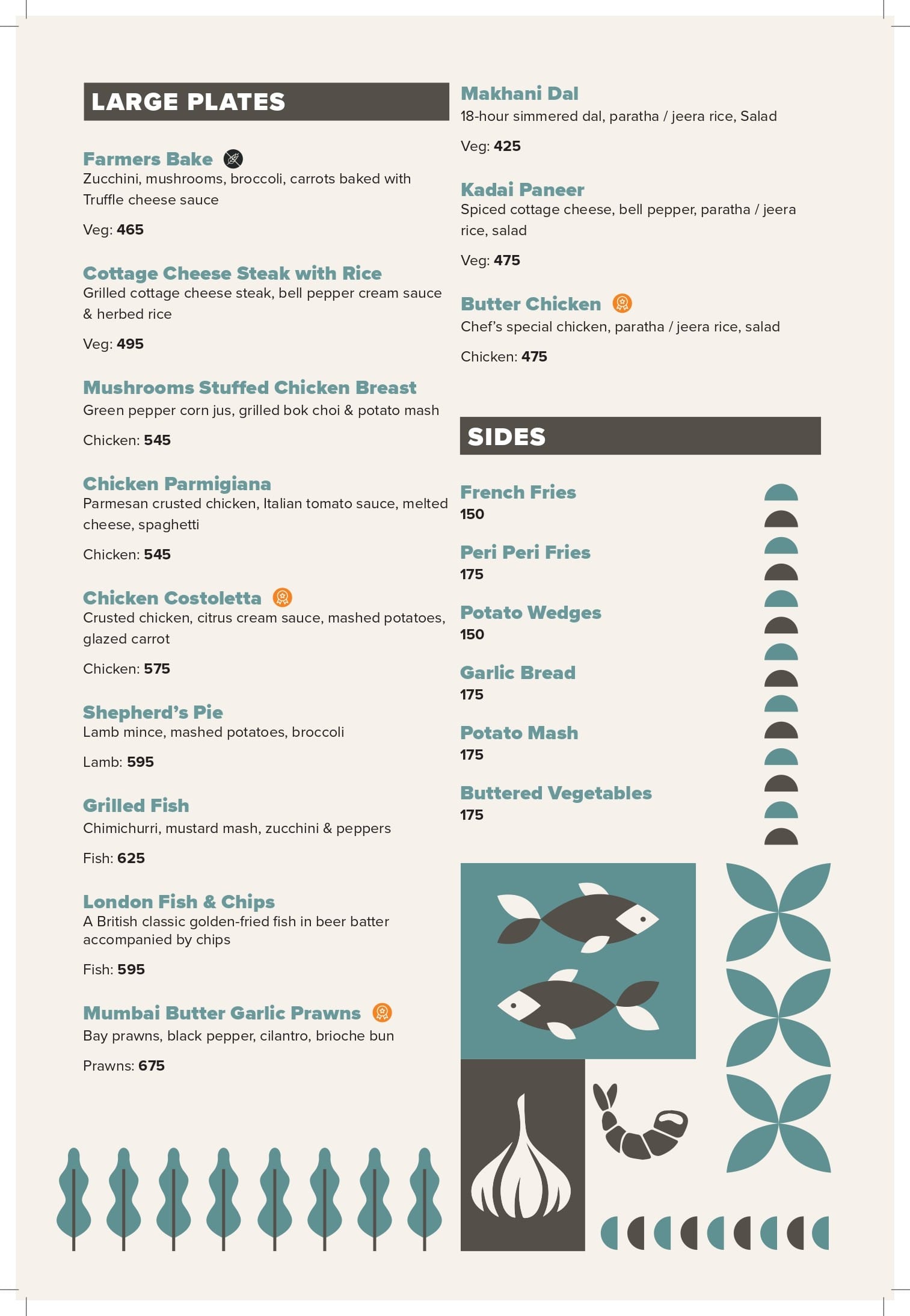 Menu of Appetito, Knowledge Park II, Noida