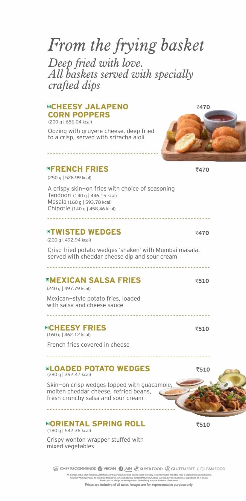 Menu of INOX, INOX Nehru Place, New Delhi