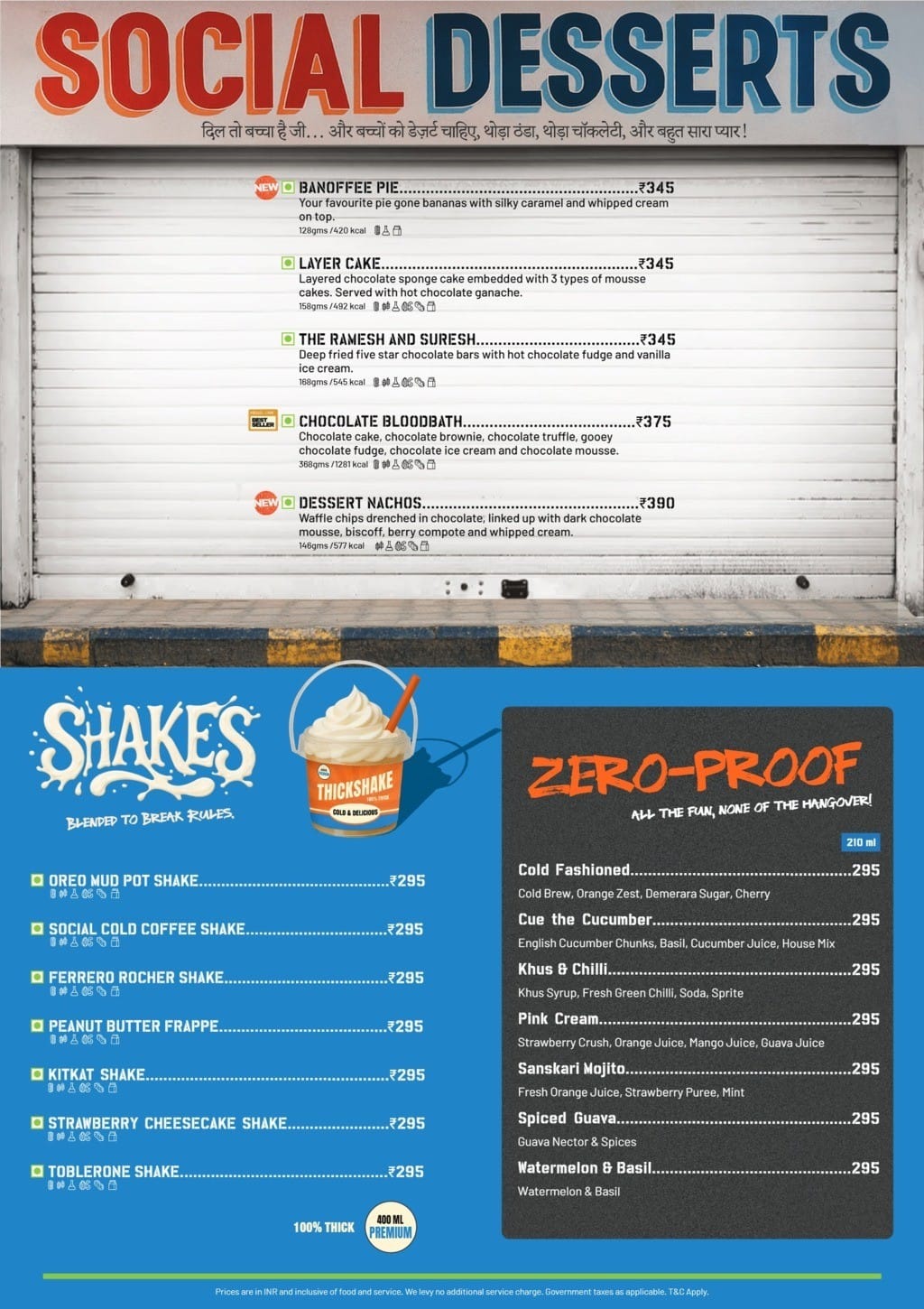 Menu of Bellandur Social, Bellandur, South Bengaluru