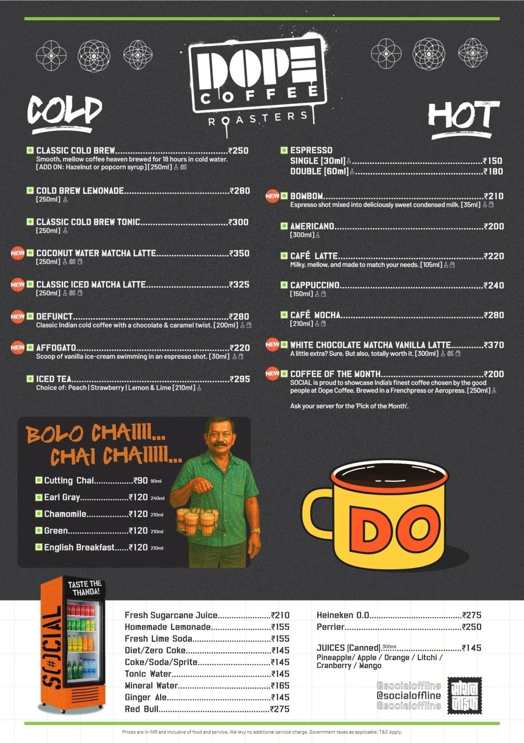 Menu of Bellandur Social, Bellandur, South Bengaluru