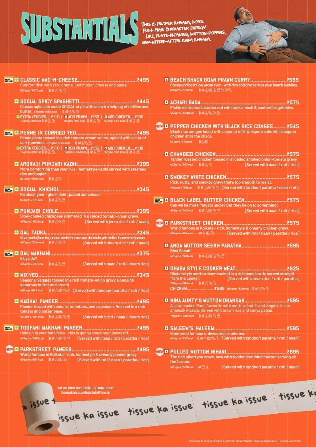 Menu of Bellandur Social, Bellandur, South Bengaluru
