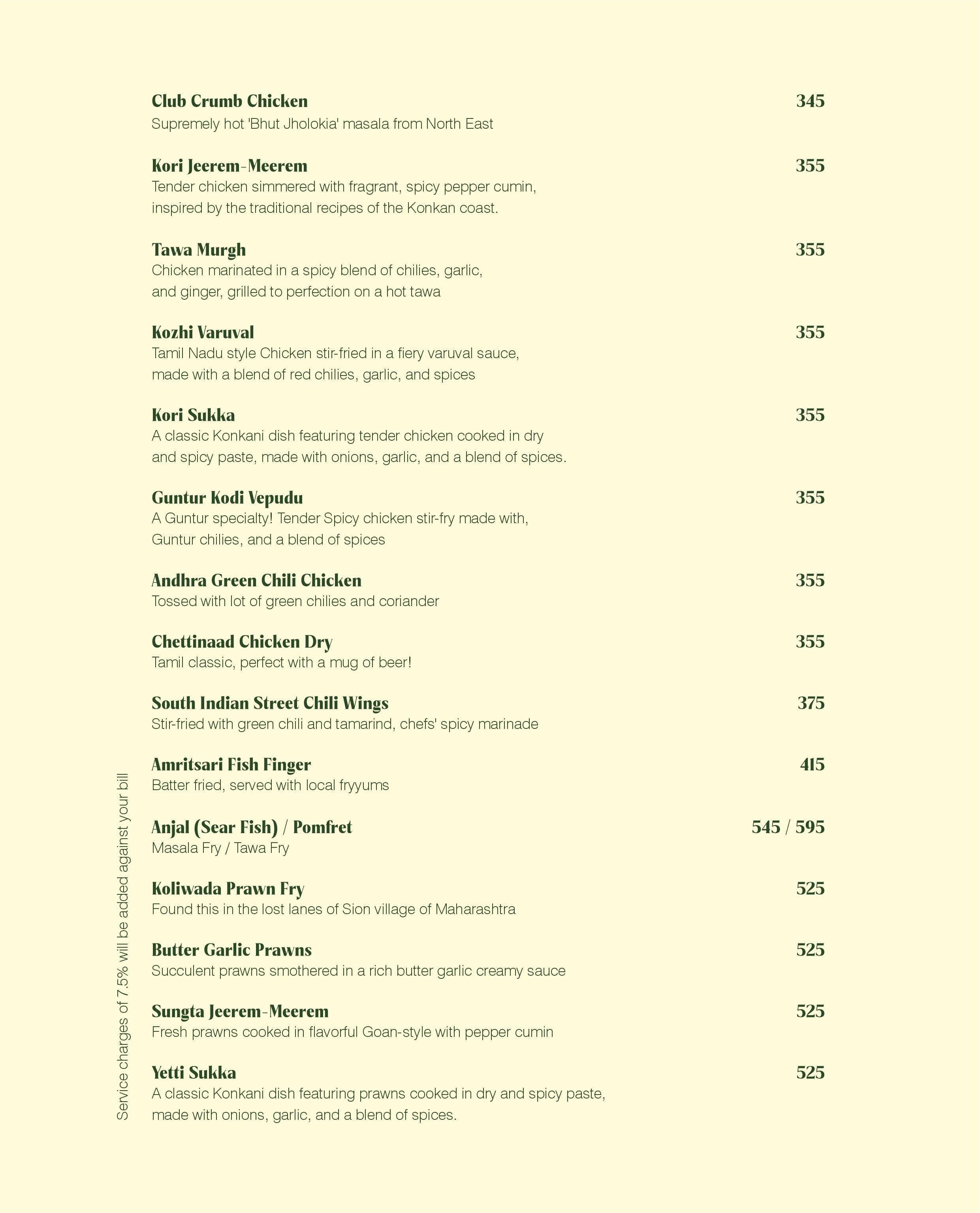 Menu of The Palms Brew & Kitchen, JP Nagar, South Bengaluru
