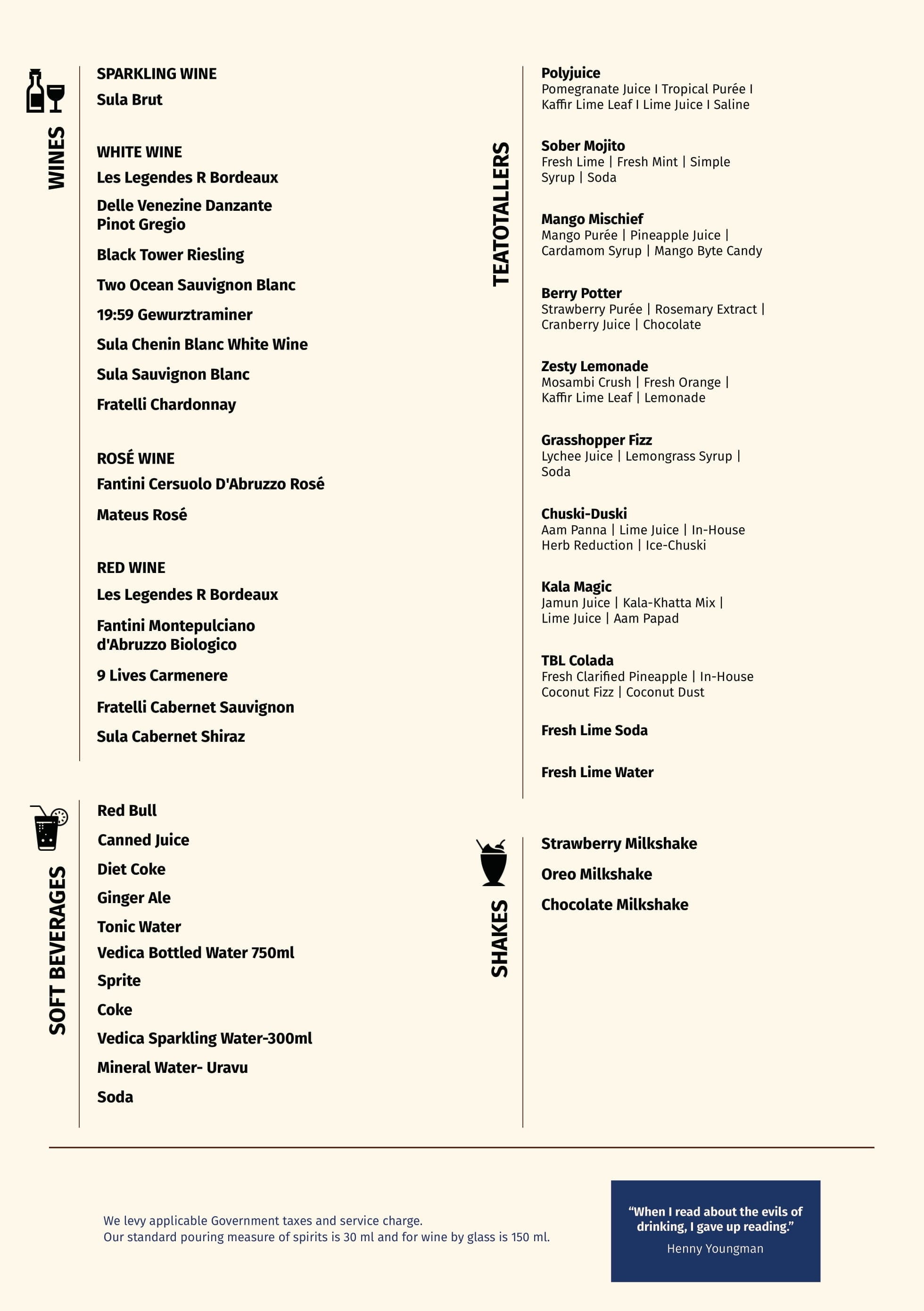 Menu of The Bier Library, Sarjapur Road, South Bengaluru