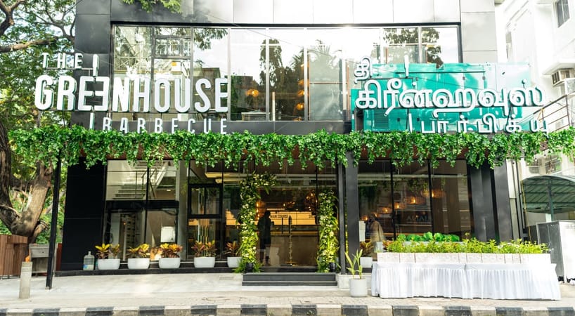 Menu of The Greenhouse Barbecue, T. Nagar, Chennai