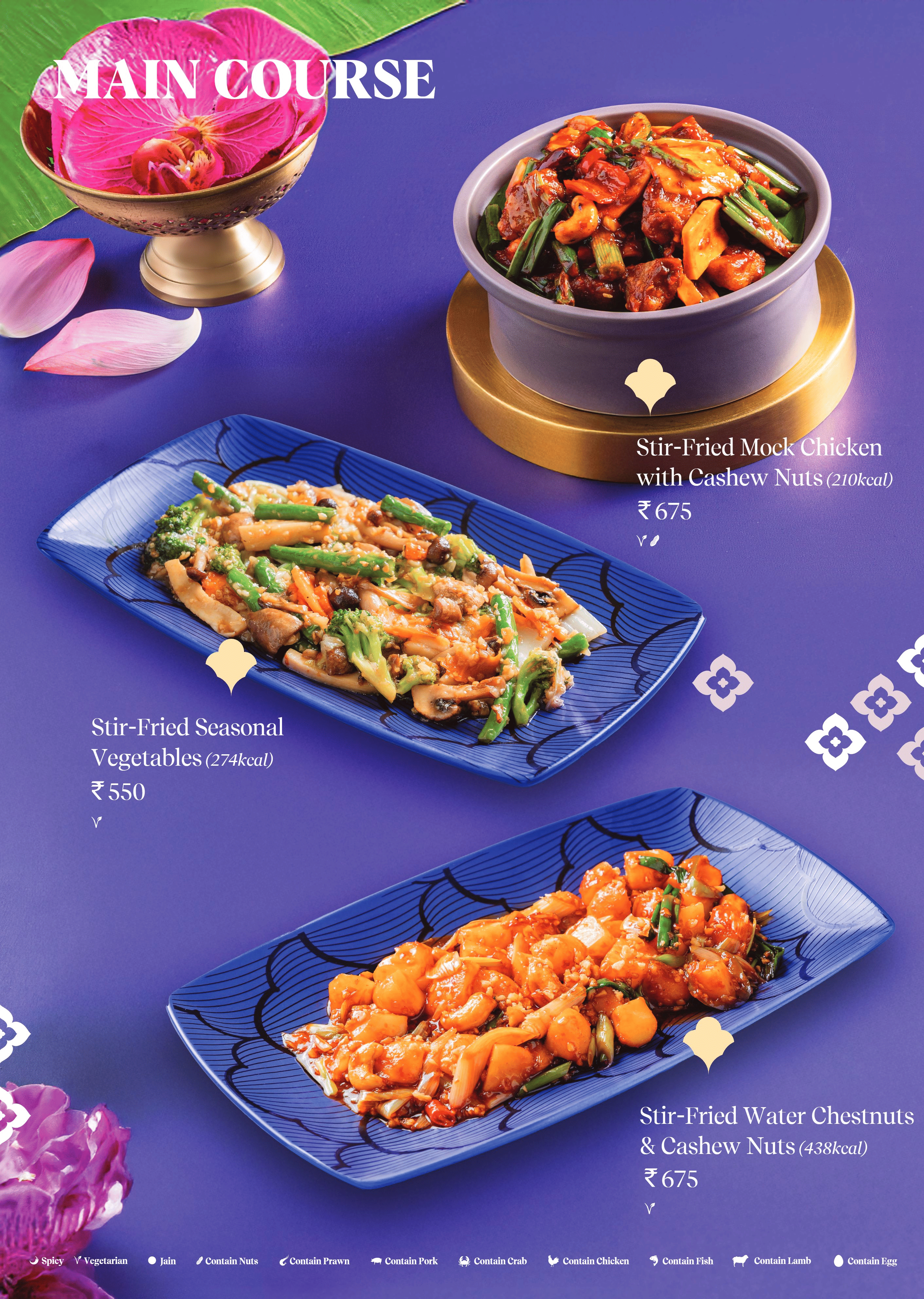 Menu of Nara Thai, Worli, South Mumbai
