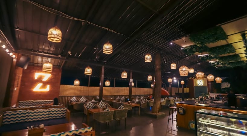 Menu of Zouk, Anjuna, North Goa