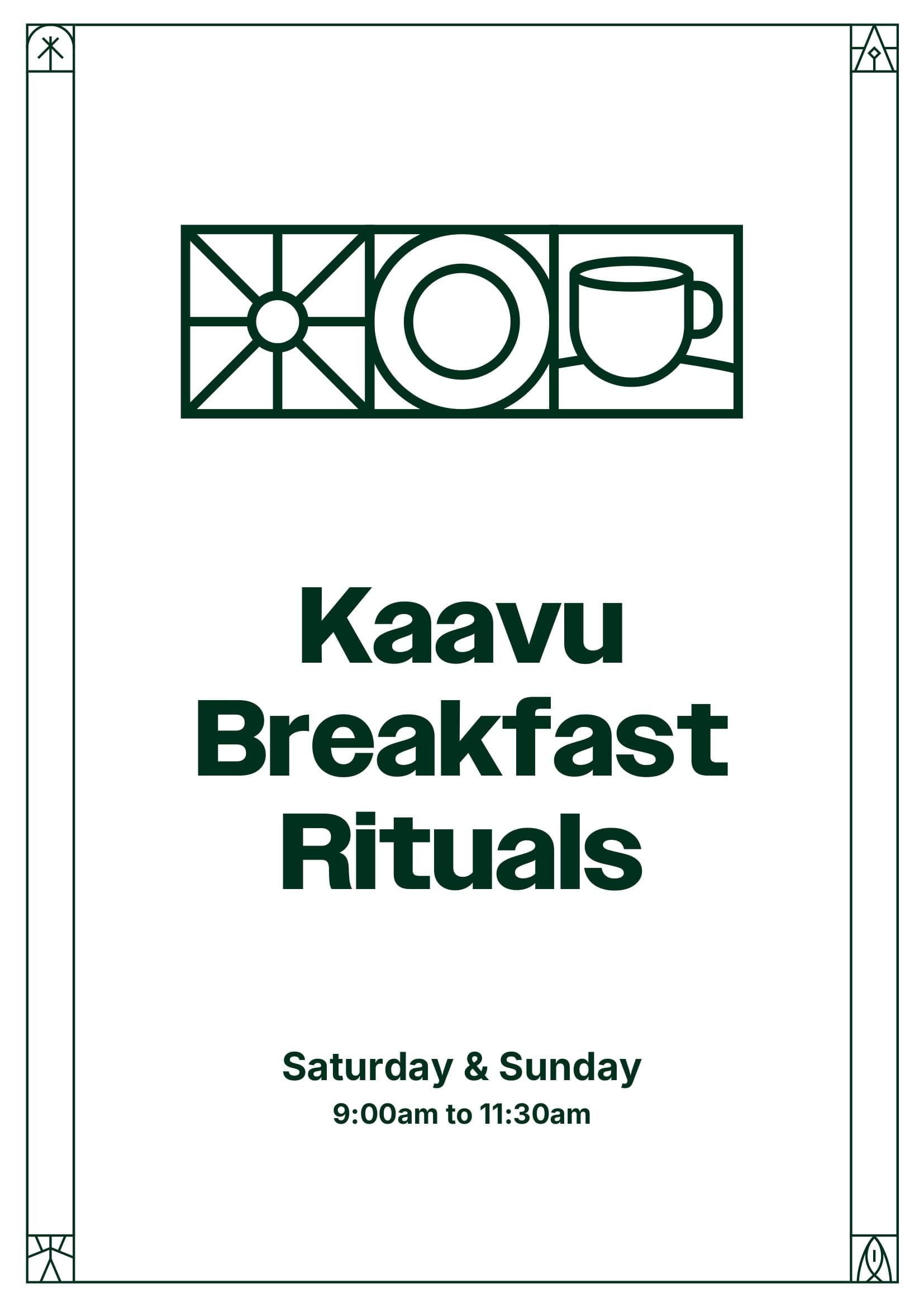 Menu of Kaavu, Brookefield, East Bengaluru