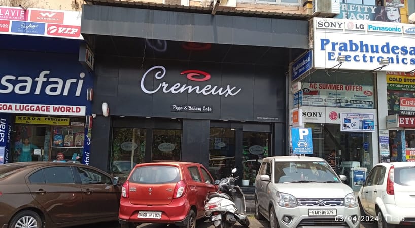 Menu of Cremeux Pizza & Bakery Café, Aquem, Goa