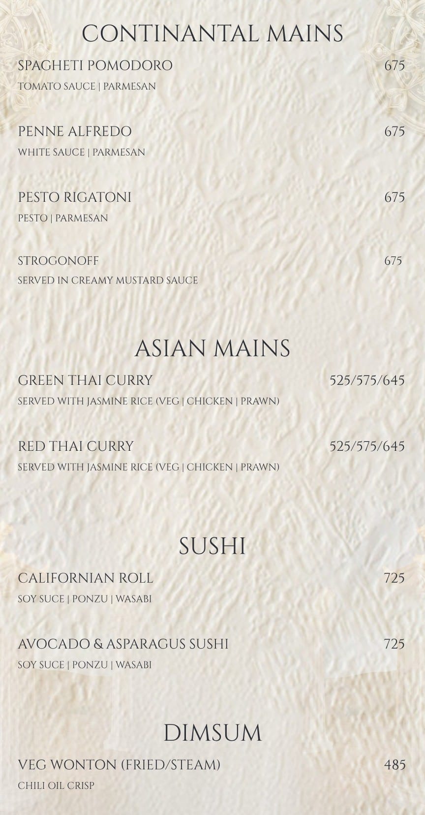 Menu of Clayborn, Vaishali Nagar, Jaipur